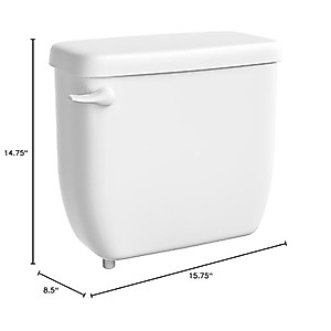 PROFLO PF2312 Jerrit Toilet Tank Only - Less Seat - White