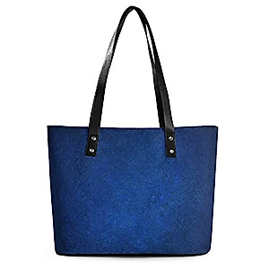 Womens Handbag Blue Leather Tote Bag Top Handle Satchel Bags For Lady