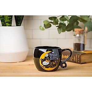 Silver Buffalo Sanrio Hello Kitty Halloween Loop Handle Ceramic Mug, 15.9 ounces