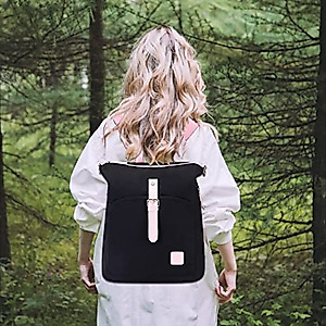 Backpack Purse Women Ladies Fashion Casual Lightweight Shoulder Bag Travel Daypack (29 Black&Pink)