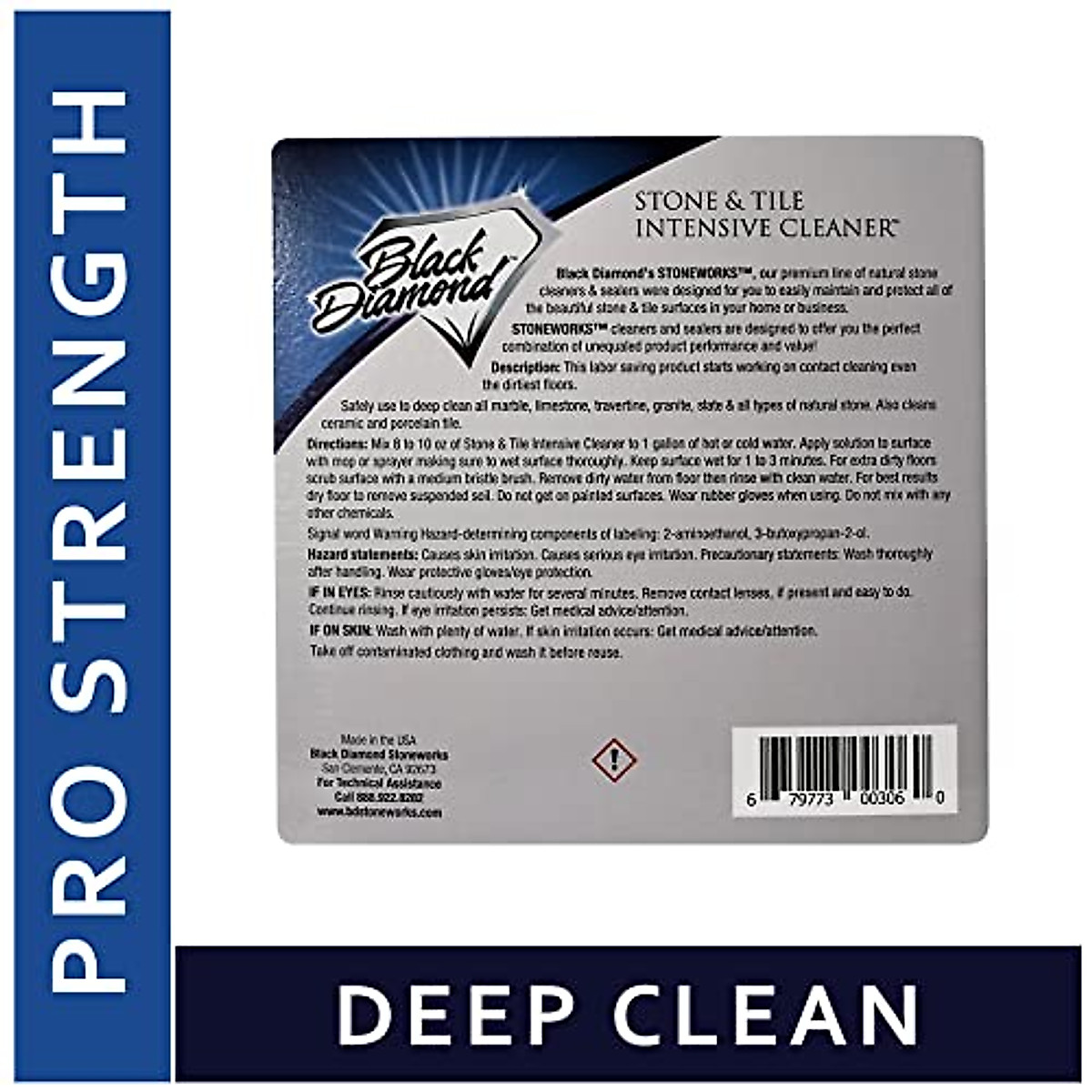 Black Diamond Stoneworks NEX-GEN Natural Stone Penetrating Sealer: Seals & Protects; Granite, Marble, Travertine, Limestone and Grout. 1-Quart AND Stone & Tile Intensive Cleaner 1-Quart