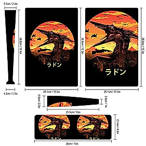 PlayStation 5 Digital edition version sticker protective cover, The Pteranodon ps5 controller protective shell (compatible with ps5 Digital edition)