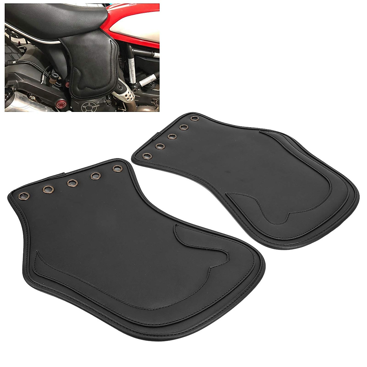 Fockety Engine Heat Shield, 2pcs Heat Shield Deflector, Heat Insulation Motorbike for Motorcycles Decorating
