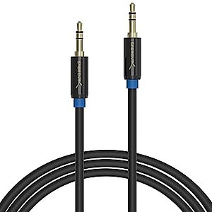 SABRENT 3.5mm Gold Plated Premium Auxiliary Male to Male AUX Cable [Step Down Design] 16 Feet (CB-AUX5)