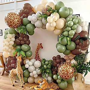 RUBFAC 87pcs Brown Balloons Different Sizes 18 12 10 5 Inches Premium Boho Coffee Brown Latex Balloons for Birthday Party Wedding Baby Shower Anniversary Garland Arch Party Decorations