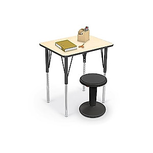 Balt Essentials Economy Rectangular Classroom Student Desk, Fusion Maple