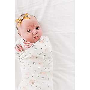 Loulou Lollipop Soft Baby Swaddle Blanket Muslin Wrap Receiving Blanket for Newborn to Toddler Girl and Boy, Large 47” by 47” - Bunny Meadow…