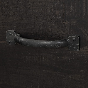 South Shore Farnel Computer, Medium Desk, Rubbed Black