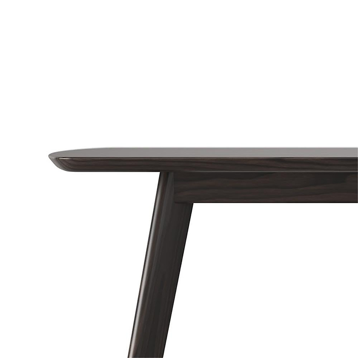 Flats & Castles Wesley Mid-Century Modern Square Dining Table 36" (Charcoal Walnut)