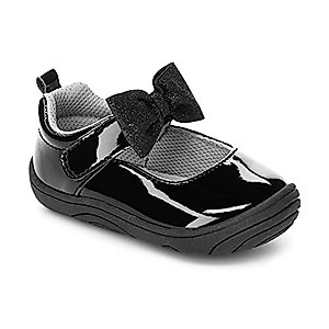 Stride Rite 360 Baby Girls Gracie Mary Jane Flat, Black, 3 Infant US