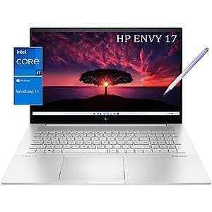 HP Envy Laptop 17inch Touch Screen Stylus Pen - Intel i7-1255U 10Core - FHD IPS 300Nits 100% sRGB - Backlit Keyboard - Thunderbolt 4 USB C - Wi-Fi 6 - Windows11 (64GB RAM |2TB PCIe SSD)
