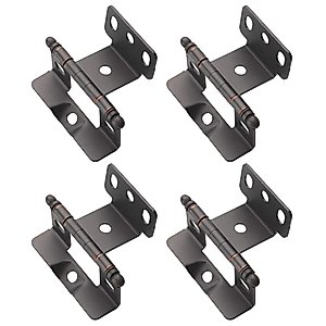 Amerock Full Inset Full Wrap Free Swinging Ball Tip Hinge for 3/4" Doors Oil Rubbed Bronze Single (4)