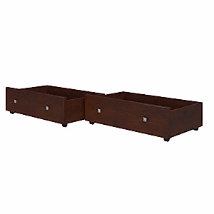 DONCO Kids Dual Under bed Storage Drawers, Dark Cappuccino