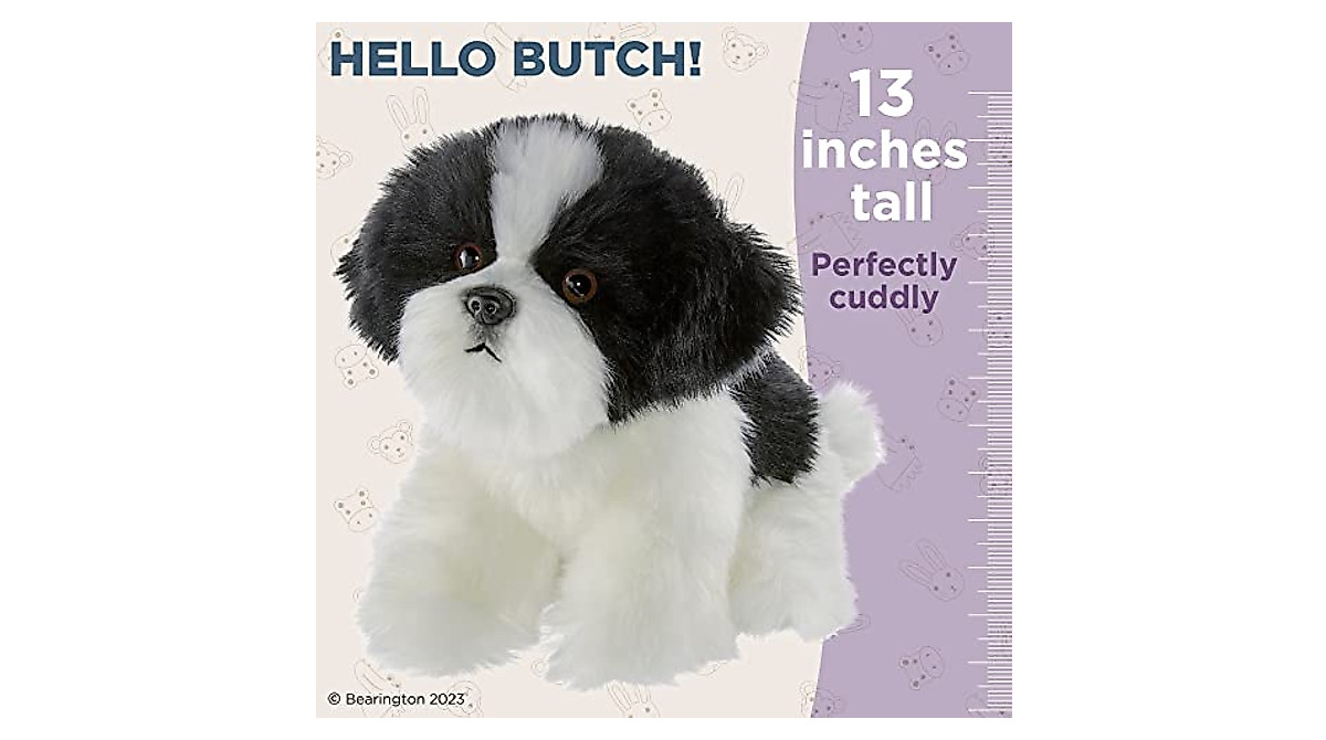 Bearington Butch Plush Puppy - Perfect Snuggle Buddy