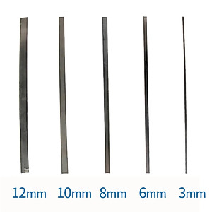 GAJUST 1PCS 10M Length Packaging Machine Sealing Machine Heating Sheet Nichrome Flat Heater Wire Heating Element 0.15/2/0.25/0.3mm (Color : 0.2mm Thickness, Size : 8mm)