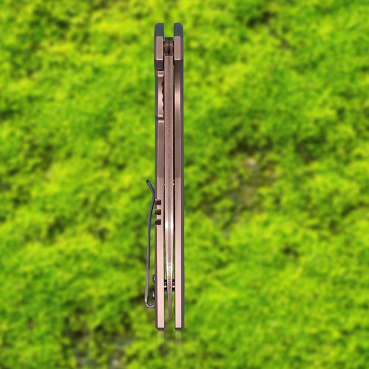 R8318 Flipper Folding Knife 67-Layer VG10 Damascus Steel Blade CNC TC4 Titanium Alloy, Outdoor Camping Hiking Fishing EDC Pocket Folder Knives