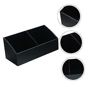 RUNROTOO Toiletry Containers Desktop Storage Box Makeup Organizer Box Tea Bag Organizer Coffee Bar Accessories Organizer Coffee Cup Holder Countertop Makeup Organizer Sugar Packet Organizer