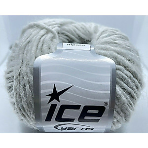 Pale Grey ETNO Alpaca - Merino Wool, Alpaca, Acrylic Blend Yarn 50 Gram (1.75 Ounces) 82 Yards Bulky