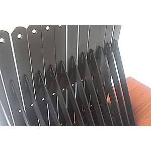 12 Pack L12" x H 8" Black Heavy Duty Shelf Brackets with Screws Metal Shelf Brackets Shelf Support Angle Brackets for Shelves L Brackets Heavy Duty Floating Shelf Brackets