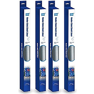 Grand Fusion Under Sink Shelf Guard, 48 inch x 24 inch Durable Shelf Liner Protects from Spills - Set of Four (4)