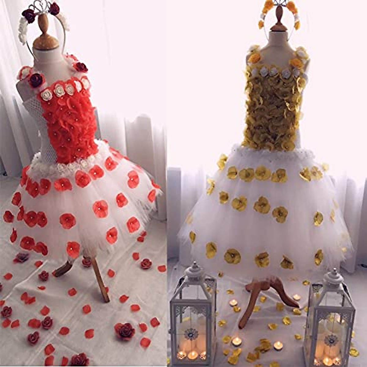 Tulle Fabric Roll, 6” by 200 Yards (600FT) Tulle Organza Fabric Spool for DIY Tutu Skirt Baby Shower Decor Wedding Backdrop Crafts Birthday Party Supplies (White)