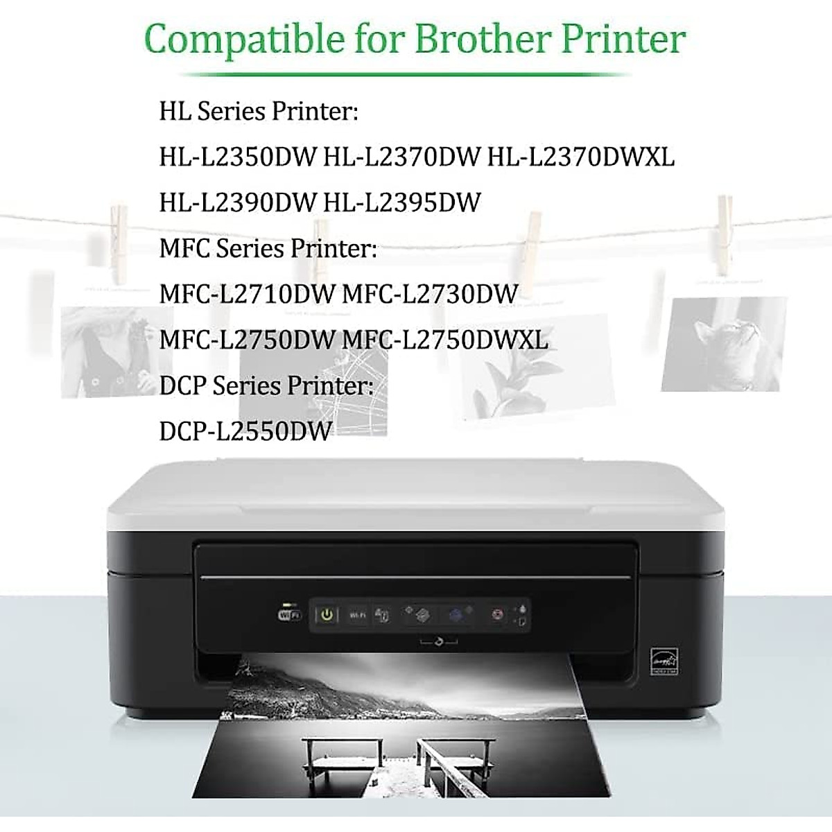 greencycle Compatible Toner Cartridge Replacement for Brother TN760 TN-760 TN730 TN-730 with Chip to Use with HL-L2350DW HL-L2395DW HL-L2390DW HL-L2370DW MFC-L2750DW MFC-L2710DW (Black, 3-Pack)