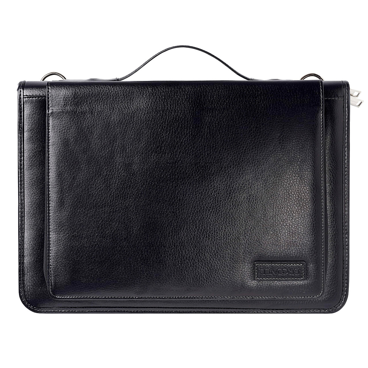 Broonel Black Leather Laptop Messenger Case - Compatible with HP EliteBook 830 G9 13" WUXGA Laptop