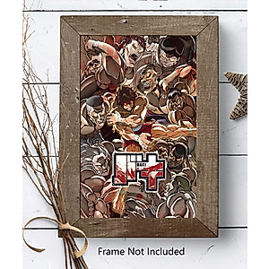 Christ-EZ Anime Cartoons Baki Wall Art Print Poster Home Decor Premium - Matte poster Frameless Gift 11 x 17 inch(28cm x 43cm)