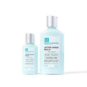 Duke Cannon Supply Co. Ice Cold Cooling Effect After-Shave Balm - Closes Pores and Soothes Skins to Prevent Irritation, 2.3 Fl oz.