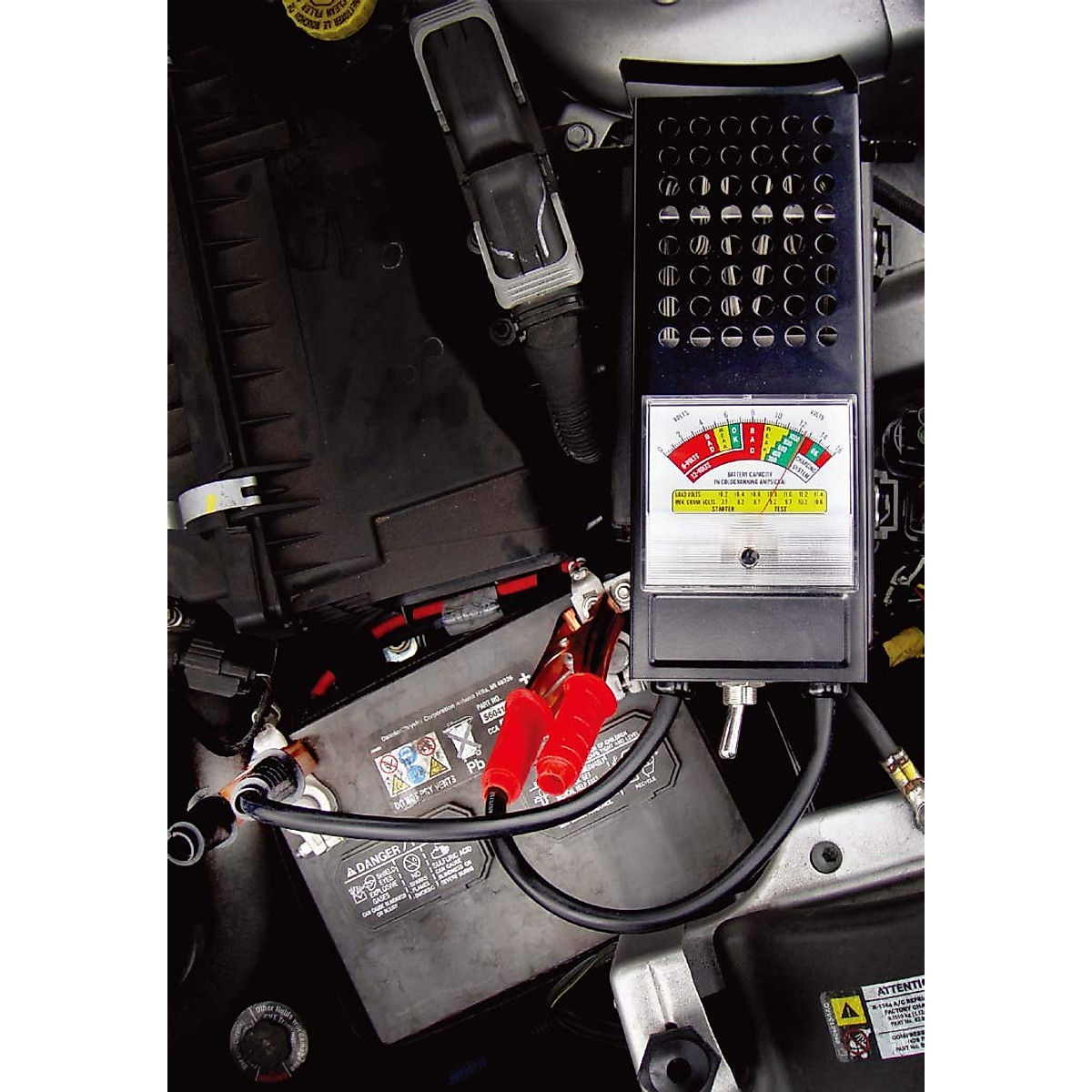 Q-TECH Battery Load Tester 100 Amp 6/12V with Metal Switch