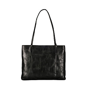 Maxwell Scott - Womens Luxury Leather Classic Shopper Tote Bag Purse - Handmade from Italian Hides - The Athenea Black