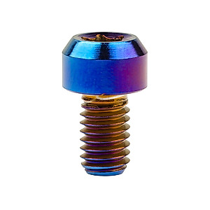 Wanyifa Titanium Torx Square Head M6 x 10 15 20 25 30 35 40 45 50 60 65 70 80mm Screw Pack of 5 (Burn Blue, M6x10mm)