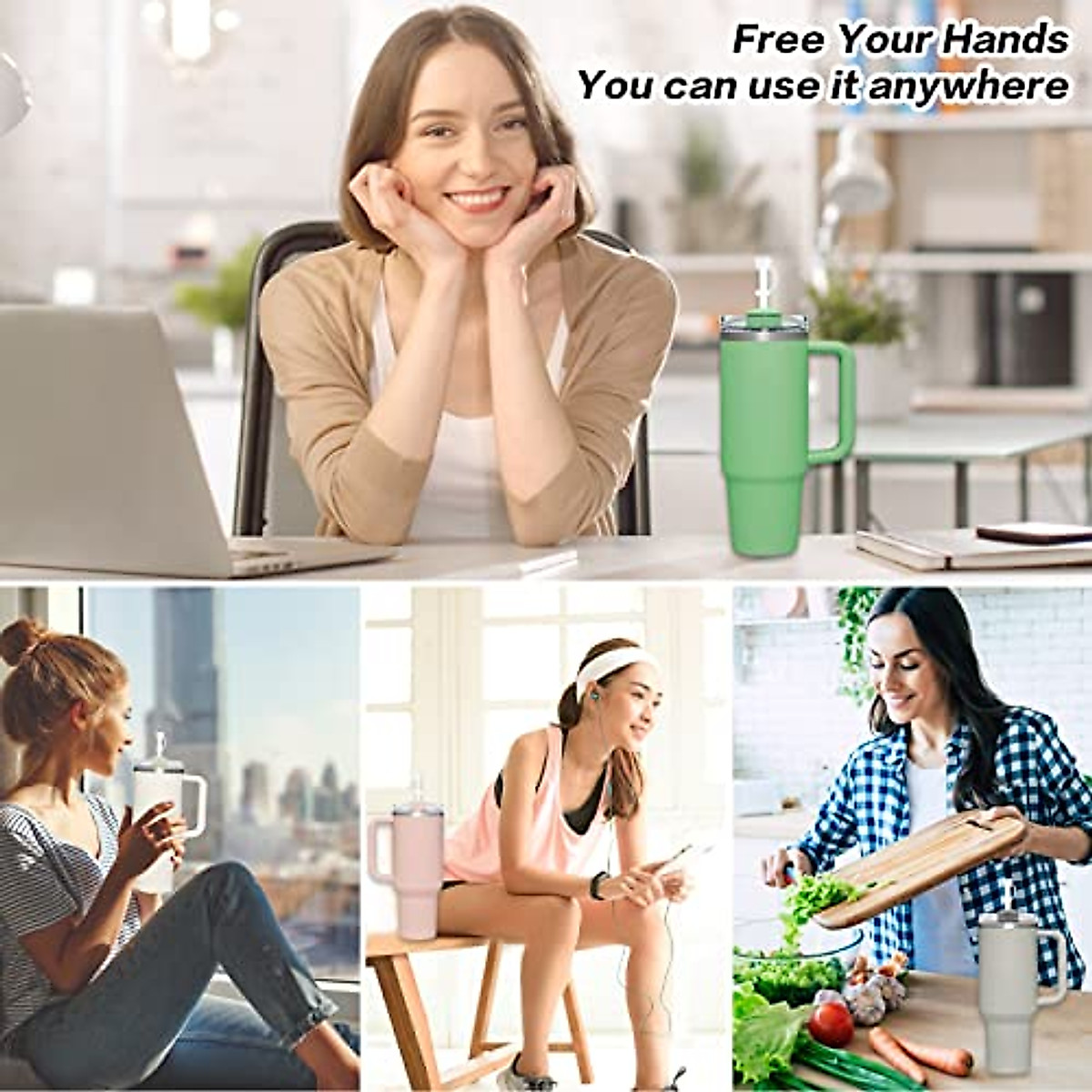 Silicone Spill Proof Stopper 6psc for Stanley Tumbler 2.0,Straw Cover for Stanley Cup Cover Caps 30oz 40oz Stanley Cup Accessories Include Straw Cover Cap,Square Leak Stopper & Round Lid Stopper