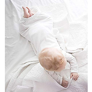 Burt's Bees Baby Unisex Baby Sleeper & Hat Set, One Size, 0-6 Months, 100% Organic Cotton infant and toddler nightgowns, Cloud/Heather Grey, 2-Pack US