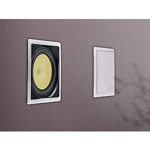 Monoprice Fiber In-Wall Speaker - 10 Inch, 300W Subwoofer, Easy Installation And Paintable Grill - Caliber Series