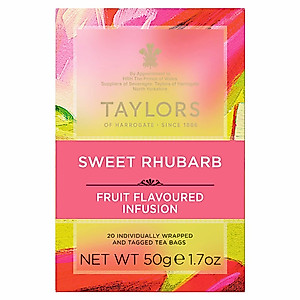 Taylors of Harrogate Sweet Rhubarb Infusion, 20 Teabags