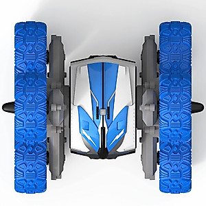 Threeking Waterproof RC Stunt Cars Remote Control Car Double sided Driving 360 degree Flips Rotating car Toy Gifts Presents for Boys/Girls Ages 6+