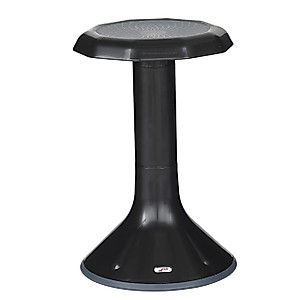 ECR4Kids ACE Active Core Engagement Wobble Stool, 20-Inch Seat Height, Flexible Seating, Black