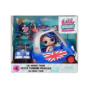 L.O.L. Surprise! OMG House of Surprises Lil Music Tour Playset with Cheeky Babe Collectible Doll and 8 Surprises, Dollhouse Accessories, Holiday Toy, Great Gift Kids Ages 4 5 6+ Years Old & Collector
