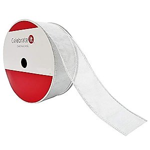 2.5" Metallic Shimmer Wired Jumbo Ribbon by Celebrate It Christmas