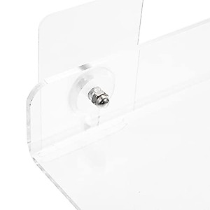 Beavorty Acrylic display stand nail polish rack album covers for wall decor clear wall shelf acrylic wall shelf clear bookshelf vinyl record wall mount -mounted Display stands