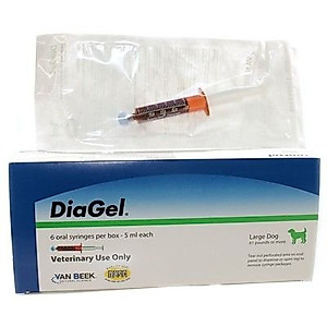 DiaGel Diarrhea Control Gel for Dogs (Large) 5 mL Syringe, 2 Pack