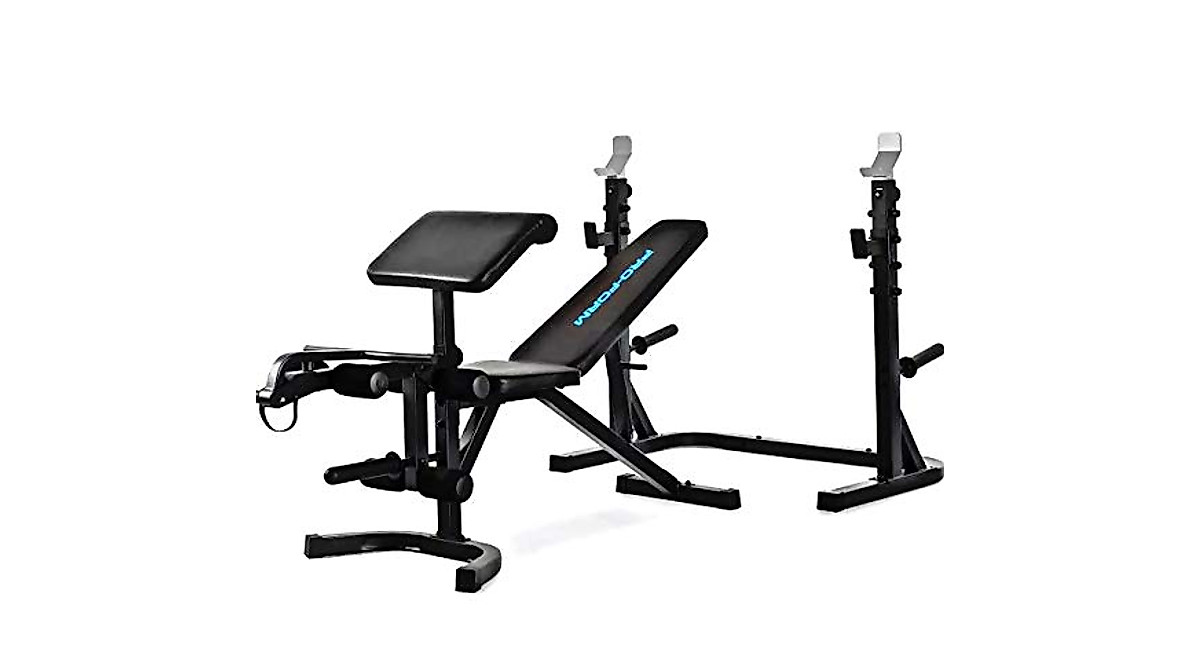 ProForm Olympic Rack and Bench XT for Home Gym Fitness
