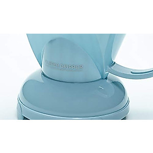 Clever Coffee Dripper Macaron Blue Coffee Maker Safe BPA Free Plastic Hassle-Free Ways Make Manual Pour Over Coffee & Cold Brew (Large)