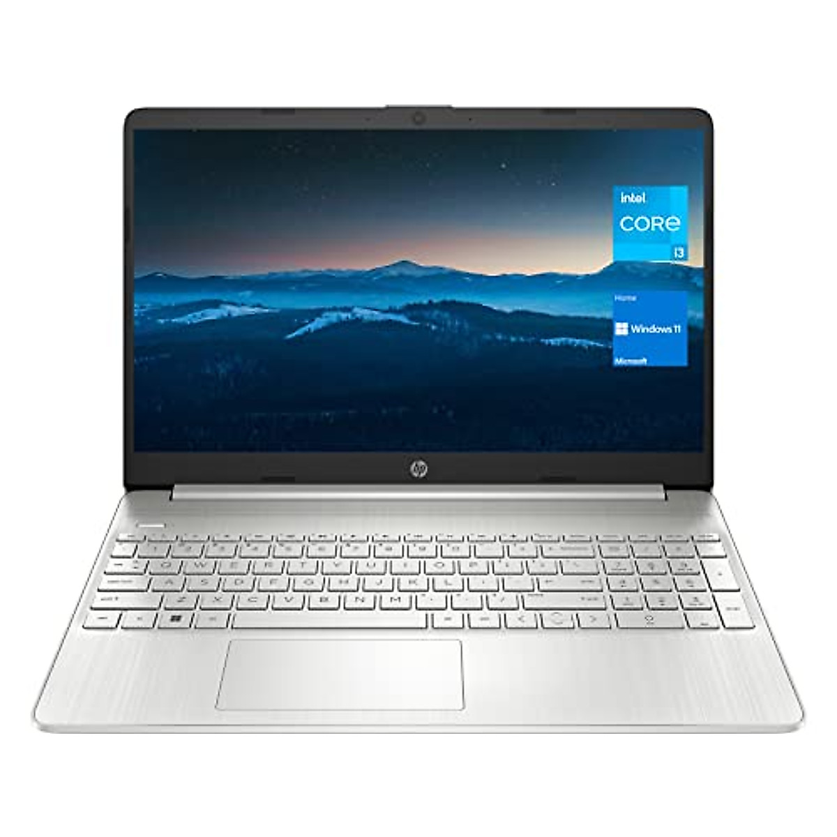 HP 15 Notebook, 15.6" HD Screen Laptop, Intel Core i3-1115G4, 16GB DDR4 RAM, 1TB SSD, Webcam, HDMI, Wi-Fi, Windows 11 Home, Natural Silver