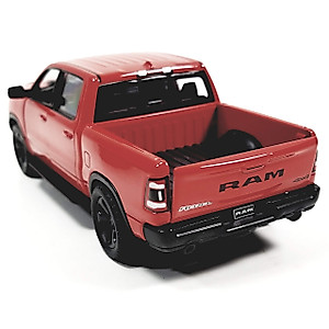 Kinsmart 2019 Red Dodge Ram 1500 Pickup Truck1/46 O Scale Diecast Truck