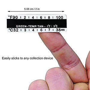 iTauyees 10 X Temperature Strips for Urine Drug Testing, Measurement Range: 32℃-38℃ (not Used as Body Temperature Measurement)