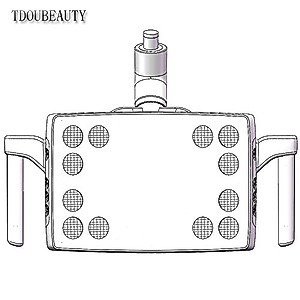 CX249-24 36W LED Shadowless dental lamp with 12 High Power LED Bulbs touch button and sensor dual control switch Adjustable 22MM TDOUBEAUTY