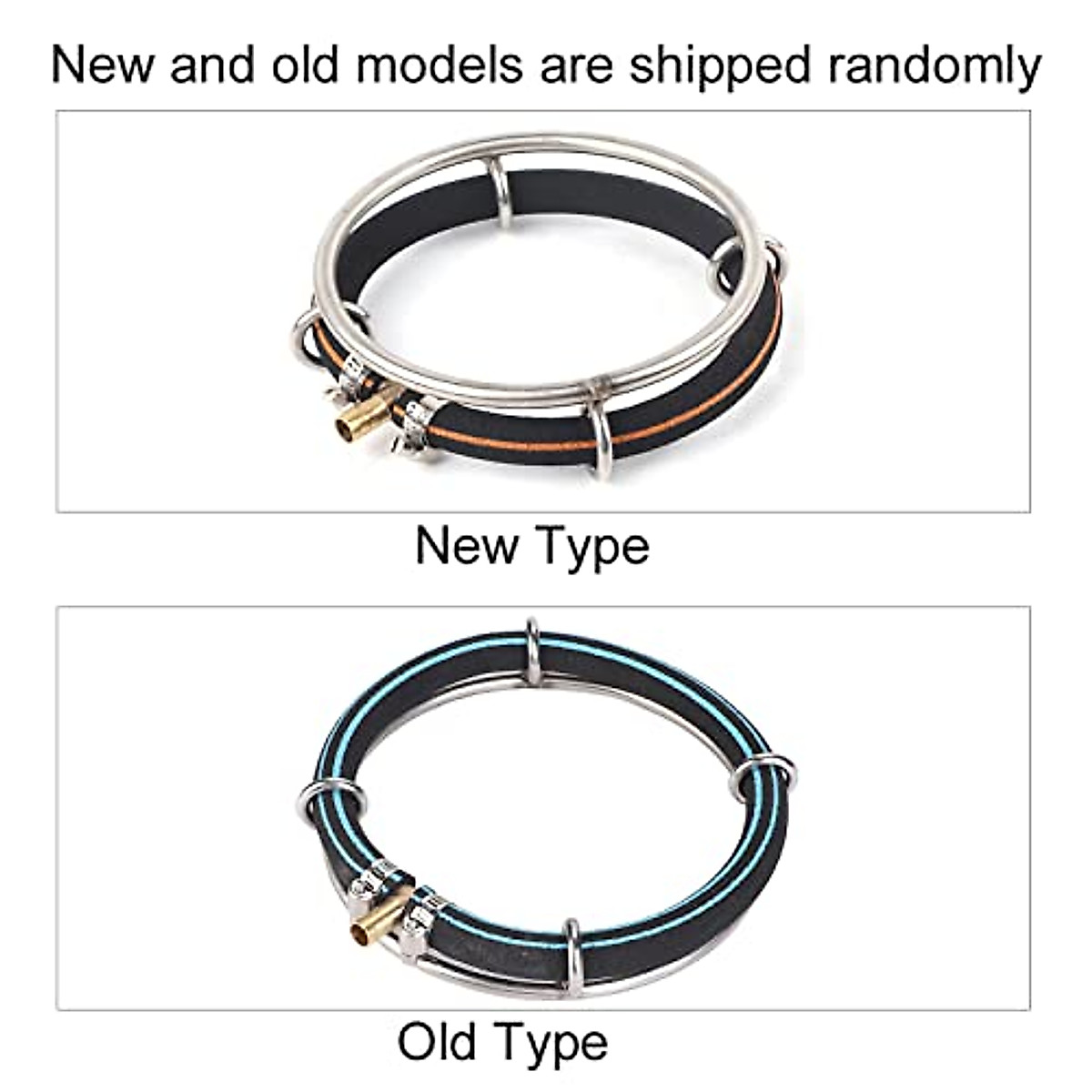 TOPINCN Aquarium Round Air Bubble Diffuser Ring Fish Pond Oxygenation Bubbler Aquarium Aerator Bubble Stone Aquarium Air Stone Disc for Aquarium and Fish Tank(15cm)