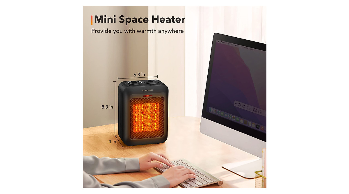 Portable Electric Space Heater | Efficient 1500W Ceramic Room Heater